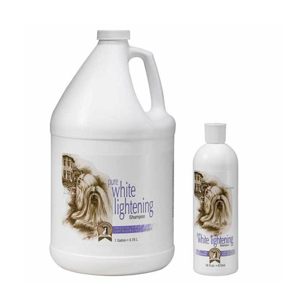 #1 All Systems Pure White Lightning -Vitschampo för hund och katt med ...
